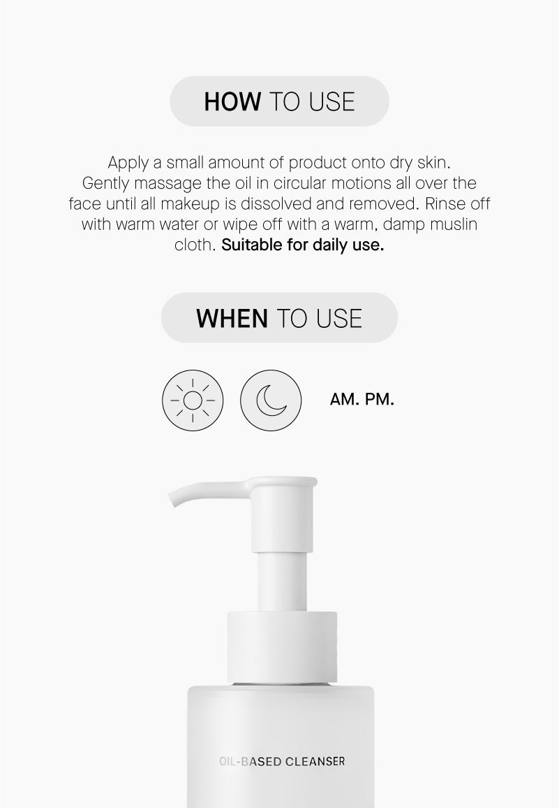 Oil Based Cleanser | Oil-based Make-up Remover | Transparent Lab