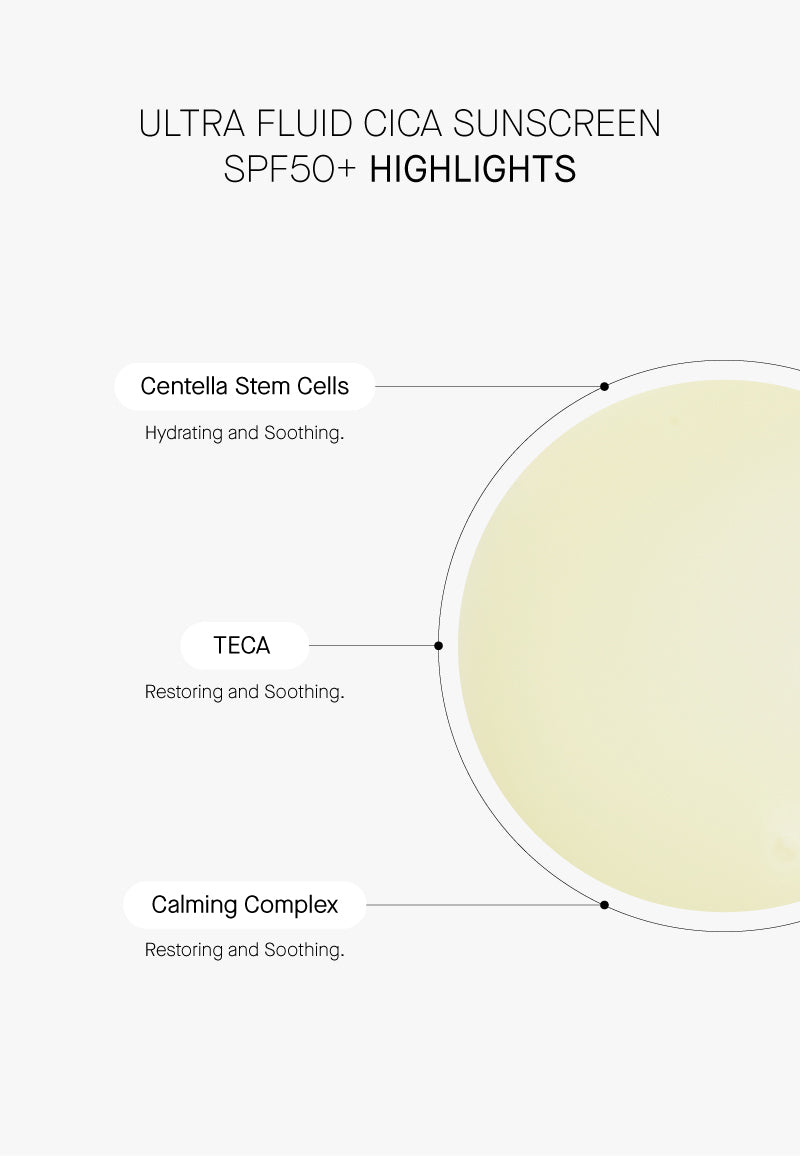 Ultra Fluid Cica Sunscreen – NICHE BEAUTY LAB