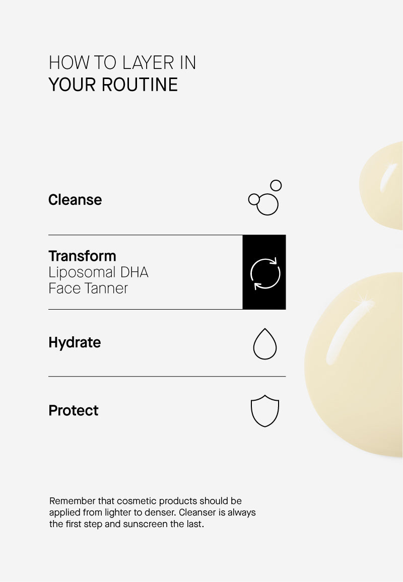 Liposomal DHA Face Tanner | Self-tan booster drops for the face | Tr…